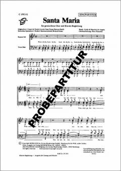 Santa Maria » Mixed Choir Sheet Music