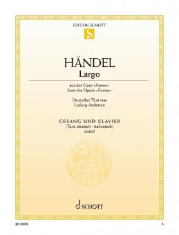 Largo by Georg Friedrich Händel (Download) » Vocal Sheet Music