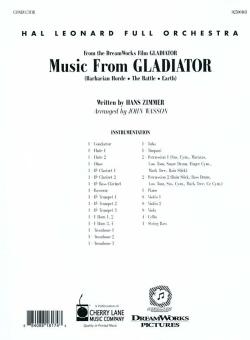 Music From Gladiator by Hans Zimmer » Orchestra Sheet Music (Score)