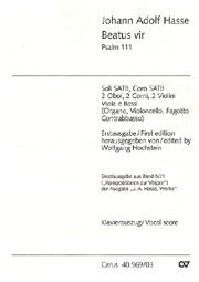 Beatus vir (Johann Adolf Hasse) » Sheet Music for Mixed Choir - CV40969-05