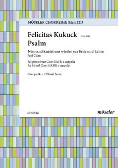 Psalm by Felicitas Kukuck (Download) » Mixed Choir Sheet Music