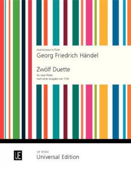 12 Duette Band 24 by Georg Friedrich Händel » Sheet Music for Flute