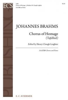 Chorus of Homage by Johannes Brahms » Choir Sheet Music (Part)