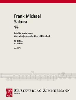 Sakura op. 38/6 by Frank Michael » Sheet Music for Flute