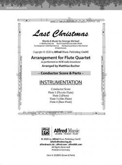 Last Christmas by Wham! » Flute Sheet Music