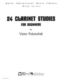24 Clarinet Studies For Beginners by Victor Polatschek » Sheet Music ...