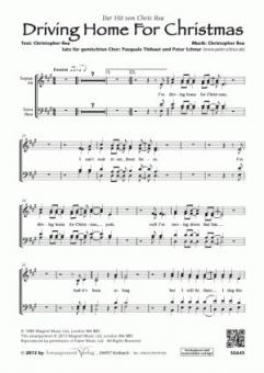 Driving Home For Christmas by Chris Rea » Mixed Choir Sheet Music