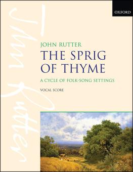 The Sprig of Thyme (Download) » Sheet Music for Mixed Choir