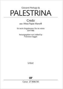 Credo by Giovanni Pierluigi da Palestrina » Sheet Music for Mixed Choir