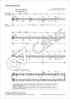 Time stands still by Dominik J. Dieterle » Sheet Music for Choir