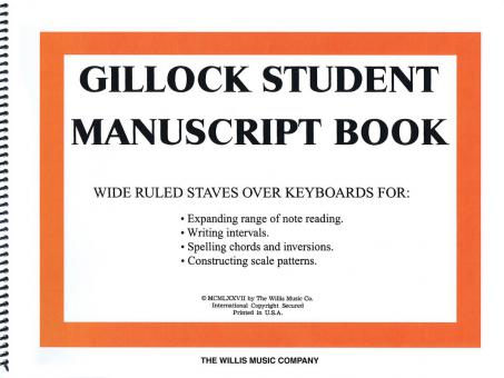 Gillock Student Manuscript Book » Piano Sheet Music