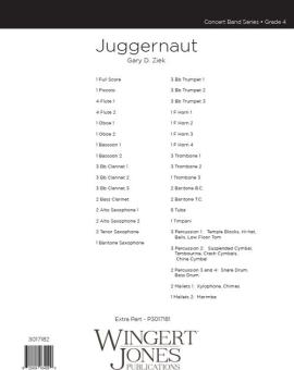 Juggernaut by Gary D. Ziek » Sheet Music for Concert Band (Score)