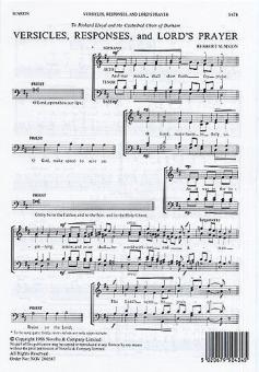 Versicles, Responses And Lord's Prayer by Herbert Sumsion » Mixed Choir ...
