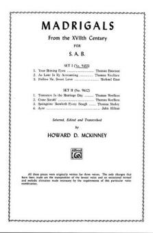 Madrigals » Mixed Choir Sheet Music at all-sheetmusic.com
