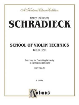 School Of Violin Technics by Henry Schradieck » all-sheetmusic.com