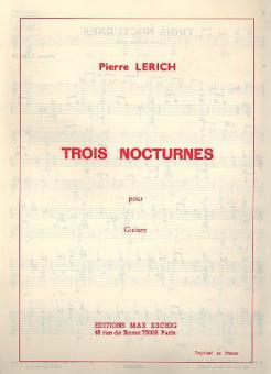 3 Nocturnes by Pierre Lerich » Sheet Music for Guitar