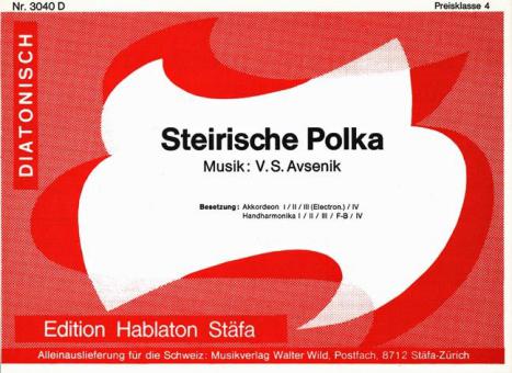 Steirische Polka by Vilko Avsenik » Accordion Ensemble Sheet Music (Part)