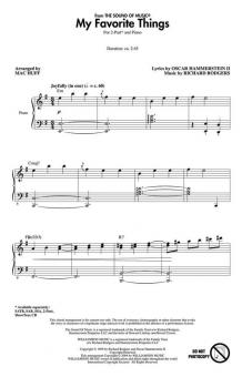 My Favorite Things (Richard Rodgers) » Sheet Music for Children's Choir ...