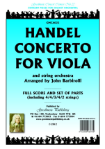 Concerto for Viola by Georg Friedrich Händel » Sheet Music for String ...