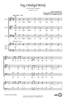 Sing A Madrigal Melody (George L.O. Strid) » Choir CD