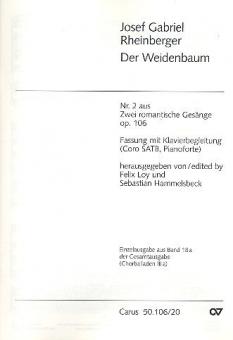 Der Weidenbaum (Joseph Gabriel Rheinberger) » Sheet Music for Mixed ...