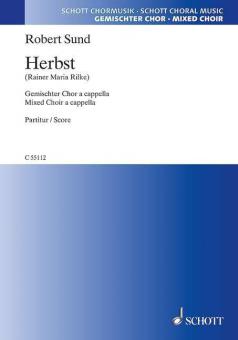 Herbst - Die Blätter fallen by Robert Sund » Mixed Choir Sheet Music ...