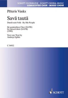 Sava tauta by Peteris Vasks » Mixed Choir Sheet Music