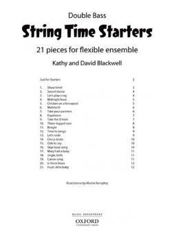 String Time Starters - Bass Book by David Blackwell » all-sheetmusic ...