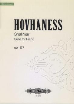 Shalimar op. 177 by Alan Hovhaness » Piano Sheet Music (Score)