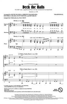 Deck the Hall » Sheet Music for Mixed Choir - 00267808