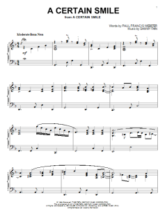 A Certain Smile by Johnny Mathis (Download) » Sheet Music for Piano