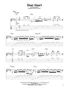 Dear Heart by Henry Mancini (Download) » Sheet Music for Guitar
