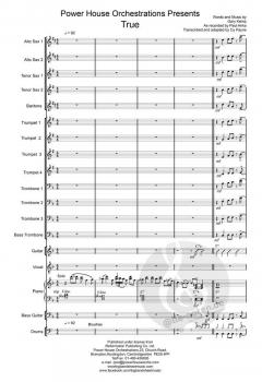 True by Spandau Ballet » Jazz Ensemble Sheet Music