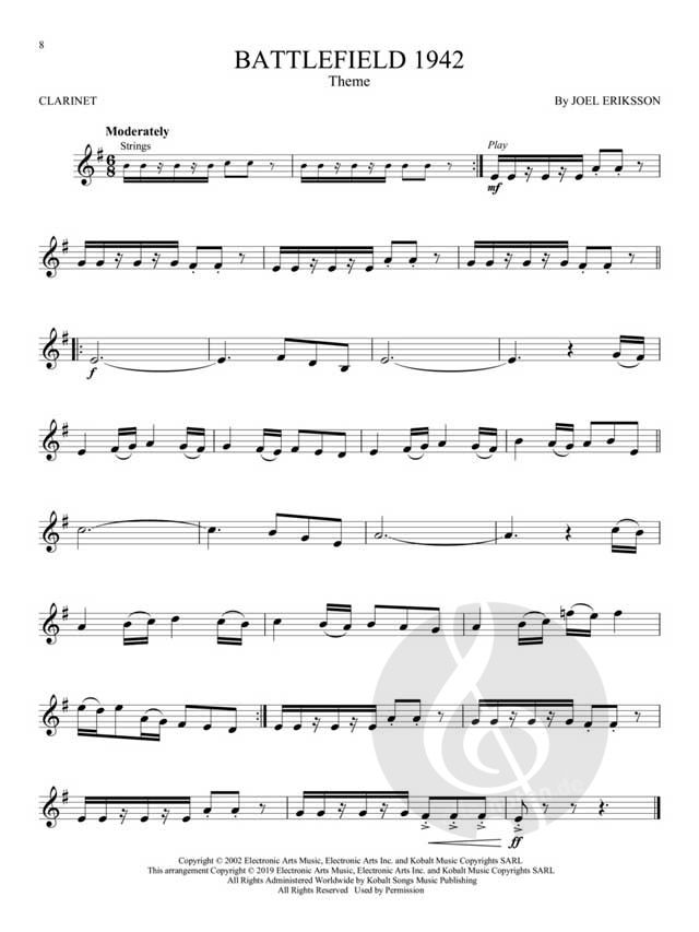 Video Game Music for Clarinet » all-sheetmusic.com