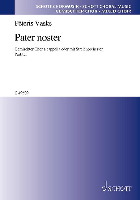 Pater noster by Peteris Vasks (Download) » Mixed Choir Sheet Music