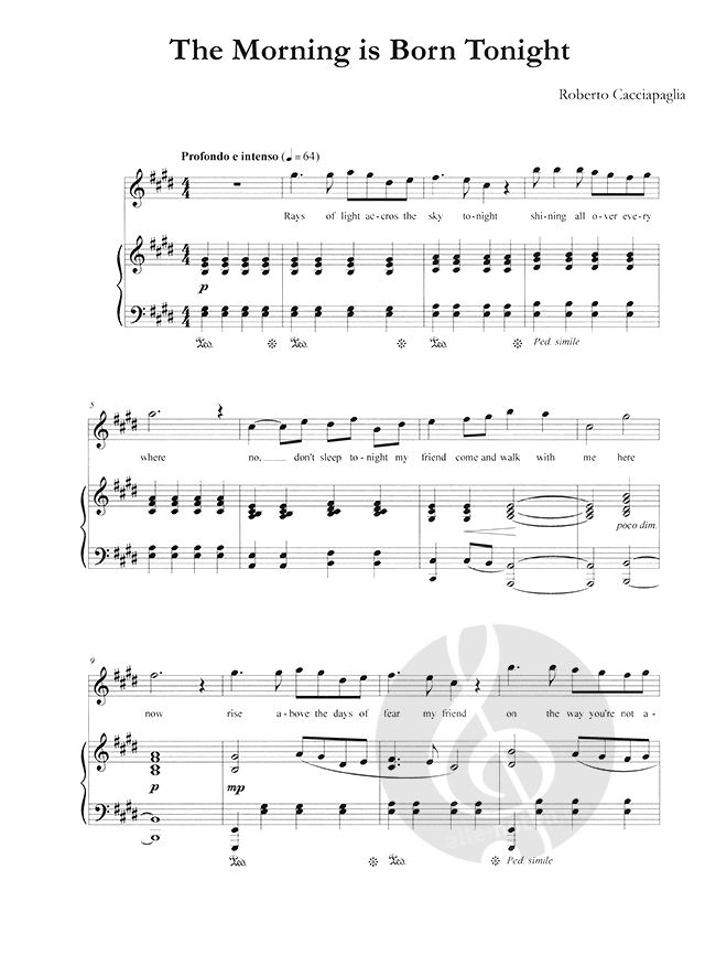 Diapason by Roberto Cacciapaglia » Piano Sheet Music