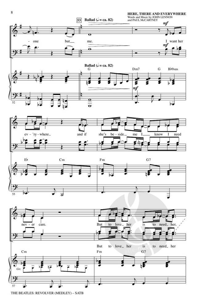 The Beatles: Revolver » Mixed Choir Sheet Music