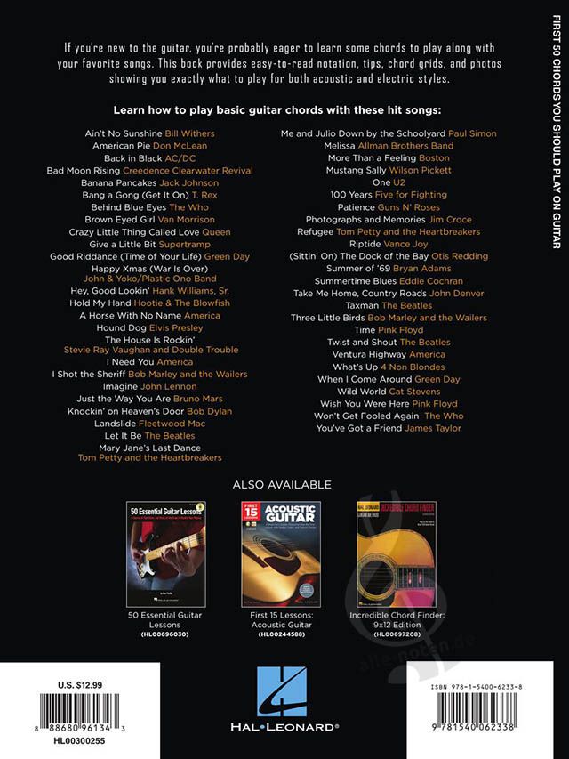 First 50 Chords You Should Play on Guitar » Guitar Sheet Music