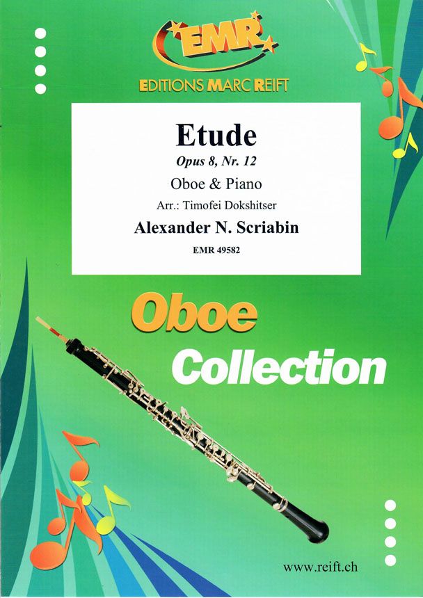 Etude Opus 8, Nr. 12 by Alexander Skrjabin » Oboe Sheet Music