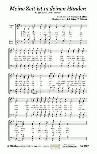 Meine Zeit ist in deinen Händen by Franz-Josef Otten » Mixed Choir ...