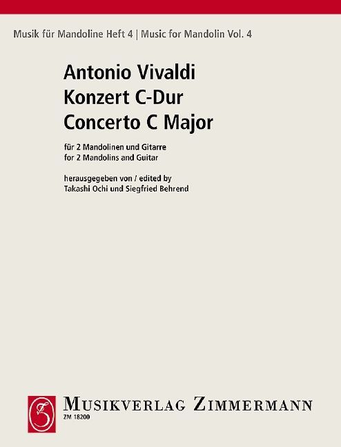 Concerto C major by Antonio Vivaldi » Sheet Music for Mandolin