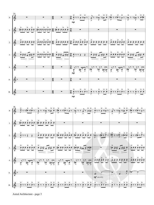 Astral Architecture by Samantha Cooke » Flute Sheet Music