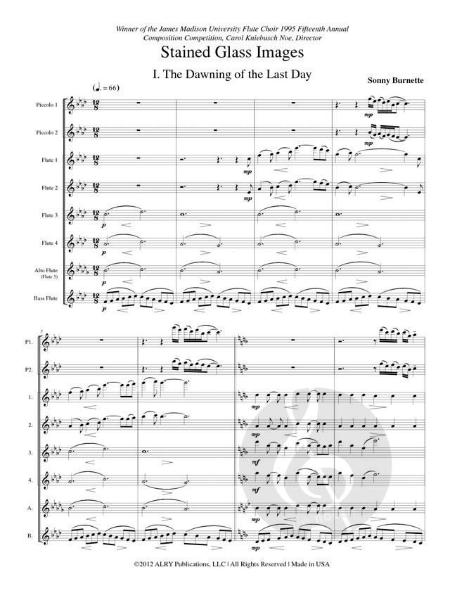 Stained Glass Images (Complete Set) by Sonny Burnette » Flute Sheet Music