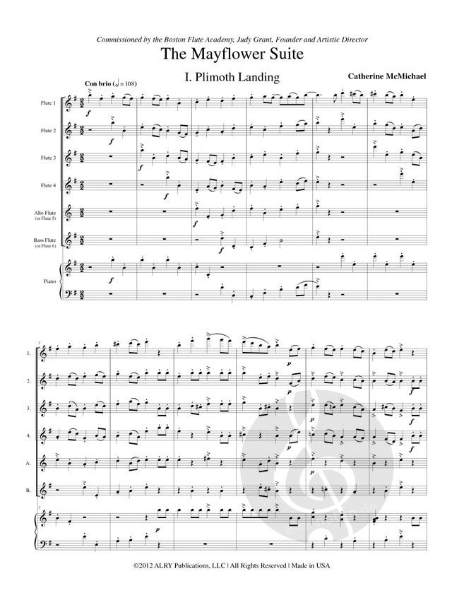The Mayflower Suite by Catherine McMichael » Flute Sheet Music