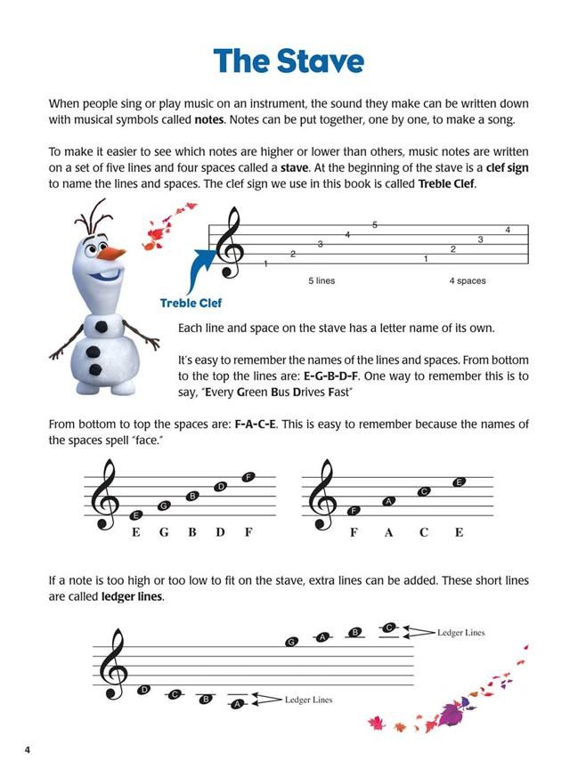 Disney Frozen Music Activity Book » Music Theory Books
