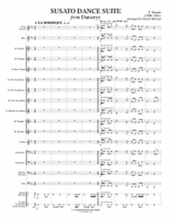 Susato Dance Suite by Tielman Susato » Concert Band Sheet Music