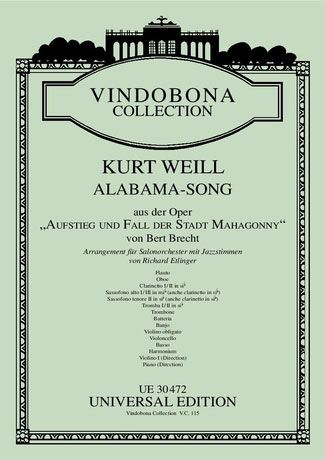 Alabama Song by Kurt Weill » Sheet Music for Salon Orchestra (Parts)