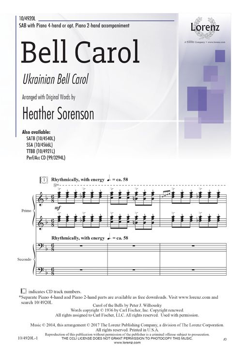 Bell Carol by Heather Sorenson » Choir Sheet Music