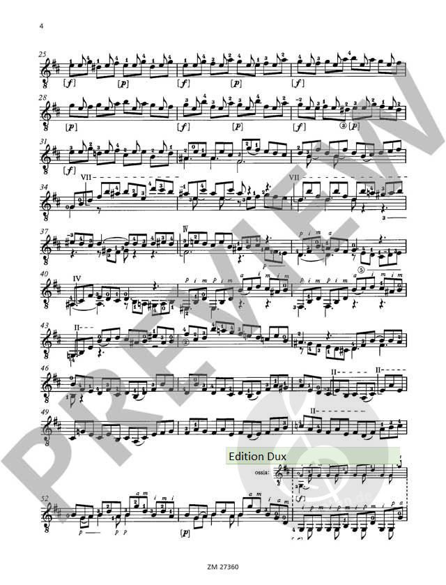 Six Suites No. 6 BWV 1012 by J.S. Bach » Sheet Music for Guitar