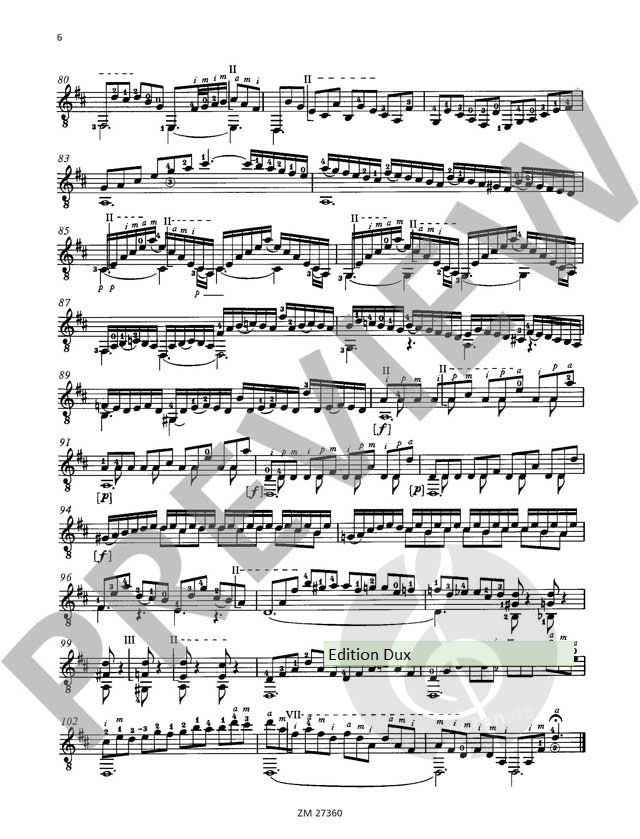 Six Suites No. 6 BWV 1012 by J.S. Bach » Sheet Music for Guitar